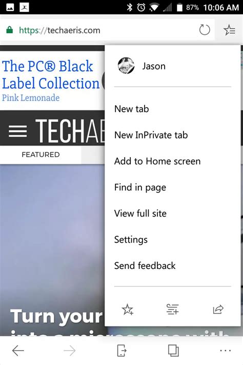 microsoft edge for android preview now available