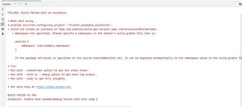 Android Namespace Not Specified Please Specify A Namespace In The