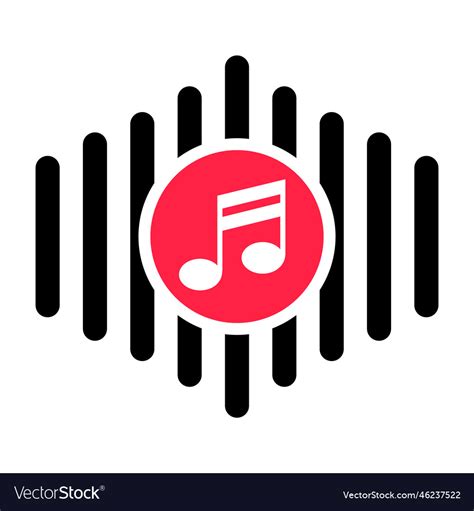 Music Icon Or Sound Or Audio Royalty Free Vector Image