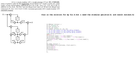 Using A Single Module With A Single Process Of Type Chegg