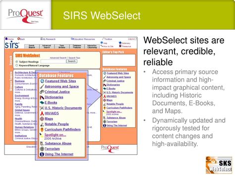 Ppt Sirs Knowledge Source Interface For Sirs Solutions Online