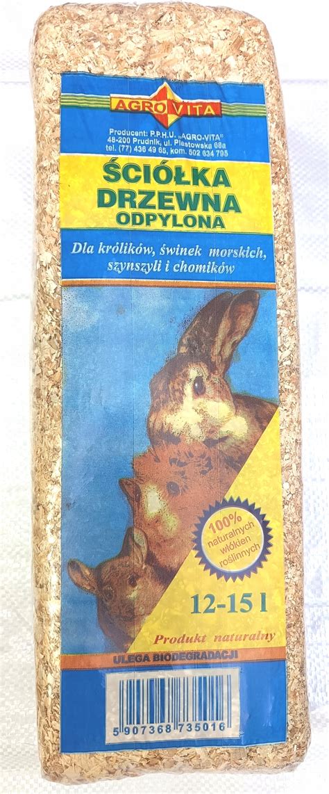Trociny Dla Gryzoni Królika świnki Morskiej 12l 5907368735016 • Cena Opinie • Trociny