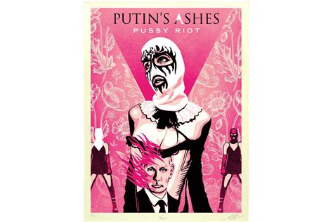 Shepard Fairey X Nadya Tolokonnikova Putins Ashes Pussy Riot Print