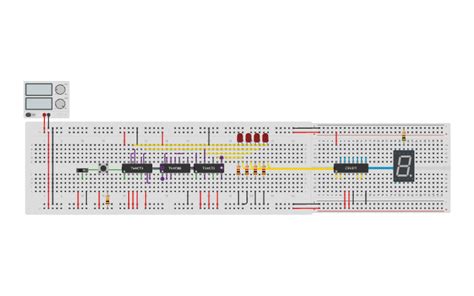 Circuit Design 4 Bit Counter Adapted Tinkercad