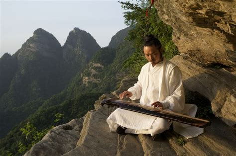 Guqin And Xiao Performance Wushu Tai Chi Martial Arts