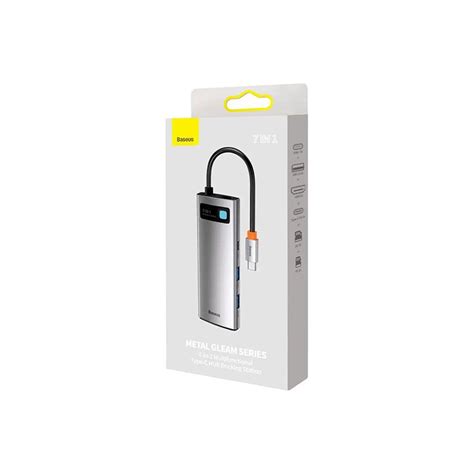Baseus Metal Gleam Series 7 In 1 Multifunctional Type C Hub