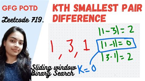 Smallest Absolute Difference Gfg Problem Of The Day Leetcode 719
