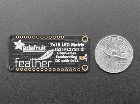 Adafruit 15x7 Charlieplex Led Matrix Featherwing Warm White Id 3163 Adafruit Industries