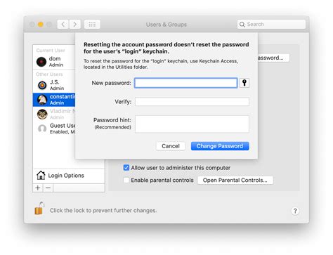 Reset Keychain Password On Mac