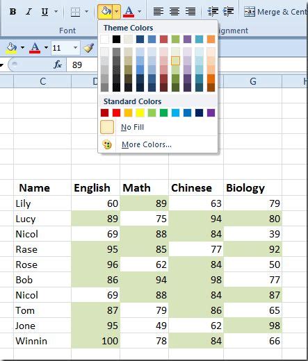 How To Change Background Color Based On Cell Value In Excel Change Background Excel