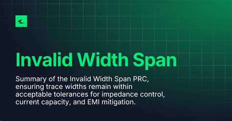 Invalid Width Span Quilter