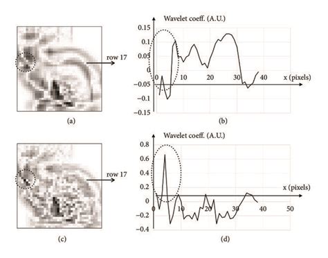 Wavelet Coefficients In 5th Plane For Source And Normalized Images Row