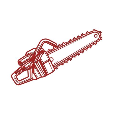 Chainsaw Logo Design On A White Background 66526523 Vector Art At Vecteezy