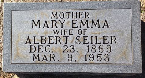 Mary Emma Messner Seiler 1889 1953 Memorial Find A Grave