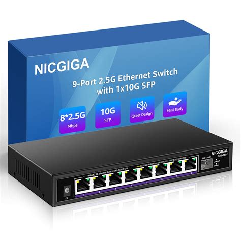 Mua Port G Ethernet Switch With G SFP Uplink NICGIGA Unmanaged Gb Network Switch