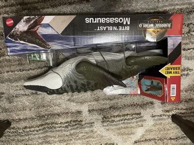 Jurassic World Rebirth Bite N Blast Mosasaurus Action Figure And Mini