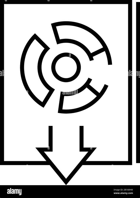Data Download Line Icon Concept Sign Outline Vector Illustration Linear Symbol Stock Vector