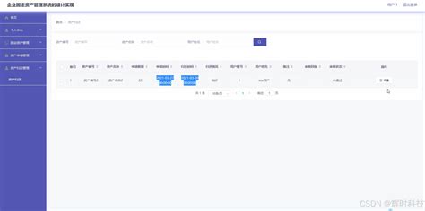 java计算机毕业设计企业固定资产管理系统的设计实现（开题 程序 论文） java资产管理系统 csdn博客