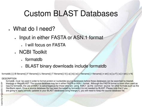 Ppt Custom Blast Databases A Primer Powerpoint Presentation Free Download Id1353805