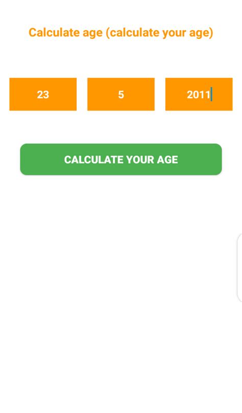 Age Calculation Calculate Age Calculate Your Age App On Amazon Appstore