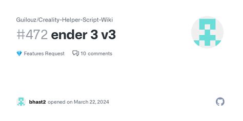 ender 3 v3 · guilouz creality helper script wiki · discussion 472 · github