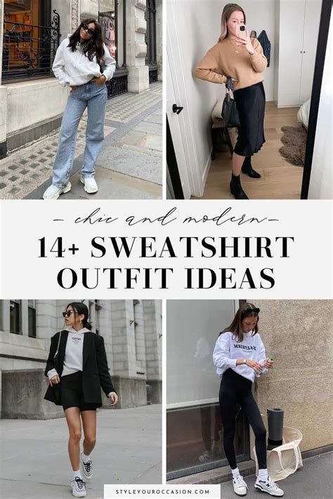 14 Sweatshirt Outfits That Prove This Piece Isnt Just For Sport