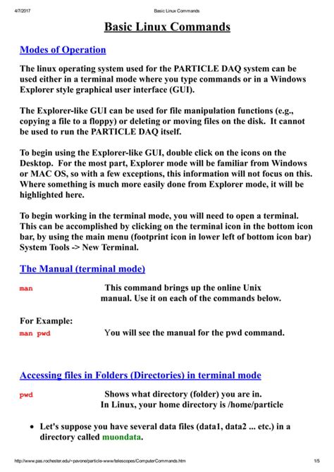 basic linux commands pdf