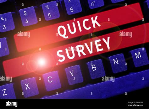 Text Caption Presenting Quick Survey Conceptual Photo Conduct Fast Check On Condition Value