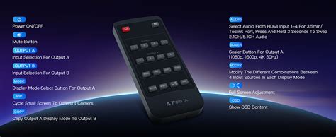 4k Hdmi Multiviewer Switch 4x2 With Pip Portta Quad Multi Viewer Seamless Switcher