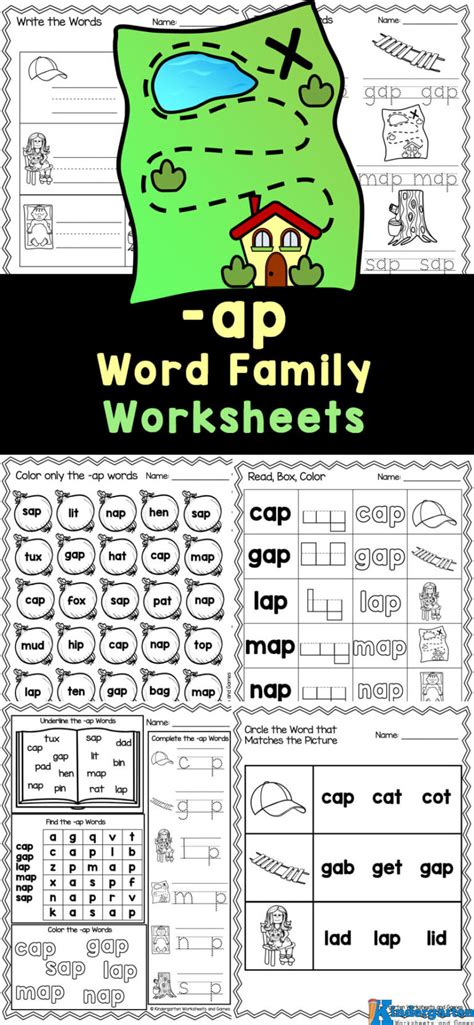 Free Word Families For Kindergarten Printable Flip Book