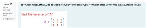 Solved Question 10 SETA THIS PROBLEM WILL BE SOLVED BY Chegg Com