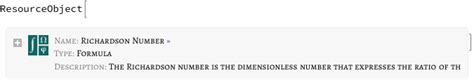 Richardson Number Wolfram Formula Repository