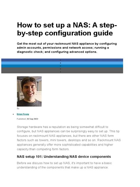 How To Set Up A Nas A Step By Step Configuration Guide Pdf Backup