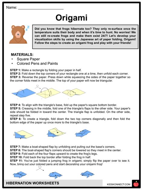 Hibernation Facts And Worksheets Background Duration Dormancy