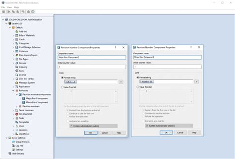 Solidworks Pdm Revision Numbering System Major And Minor Revisions