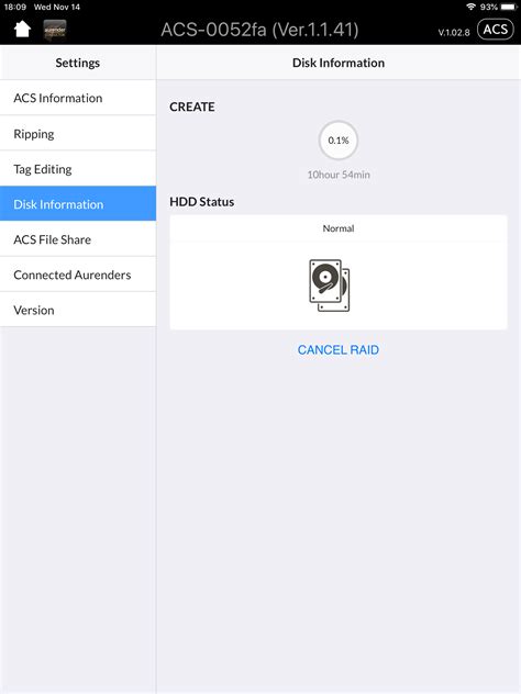 Acs Manual How To Create Raid 1 Array Aurender