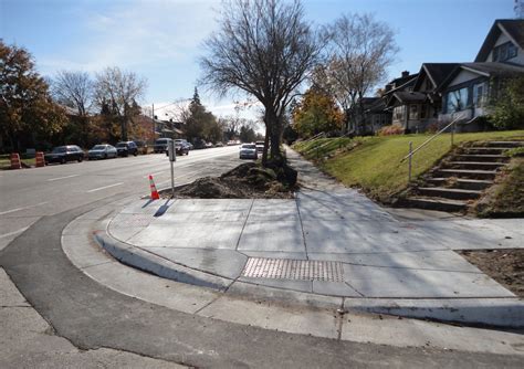 City Sidewalk Curb