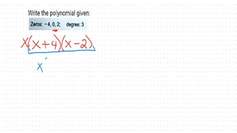 Solved Form A Polynomial Whose Real Zeros And Degree Are Given Zeros 402 Degree 3 Type A