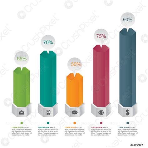 Bar Chart Graph Diagram Statistical Business Infographic Illustration Stock Vector 4127927