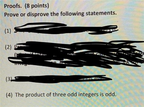 solved proofs 8 points prove or disprove the following