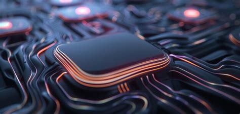 Computer Microchip And Processor Technology For Cybersecurity Or Futuristic Database