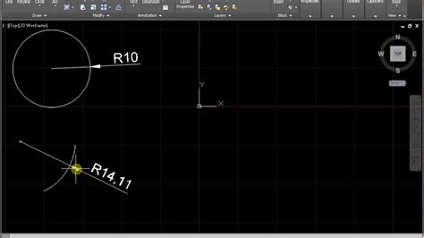 Radius Mark In Cad 2018 Magiclasopa