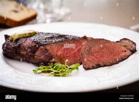 New York Steak Stock Photo Alamy
