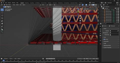 Imported A Dae From Sketchup Into Blender And I Have All These Dotted Lines Wich I Cant Find