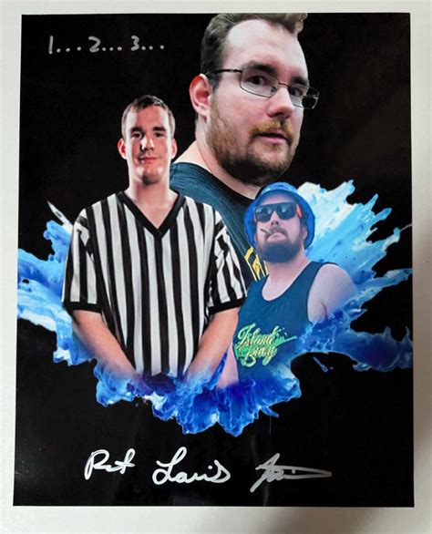 Ref Louis Tamiso Signed Photo B Inscribed Limited Quantity The Wrestling Universe