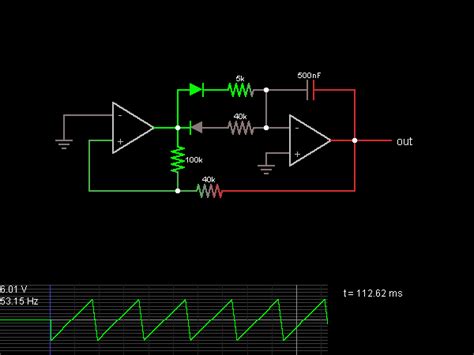 Sawtooth Wave Generator Circuit Diagram