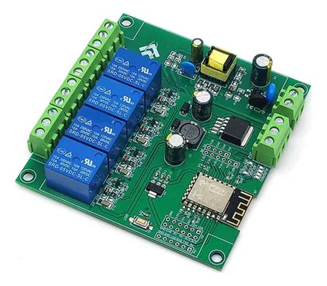 Módulo De Relé Wi Fi Sem Fio Esp8266 De 4 Canais Esp 12f Dev Mercadolivre
