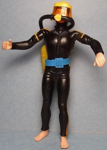 1969 Mattel Sea Devils Rick Riley Scuba Diver Figure Nr 127768232