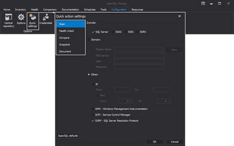 ApexSQL Manage Screen Shot Tour