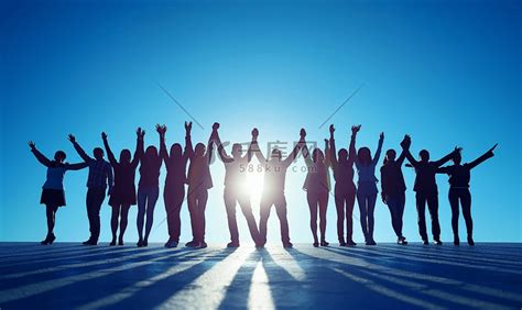 团队合作团队精神的商人高清摄影大图 千库网